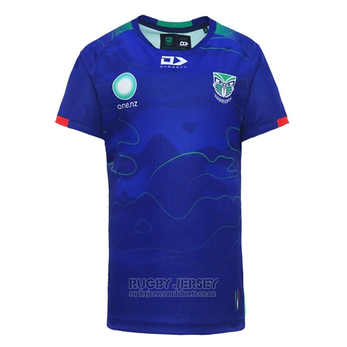 Jersey New Zealand Warriors Rugby 2024 Training Blue | www ...