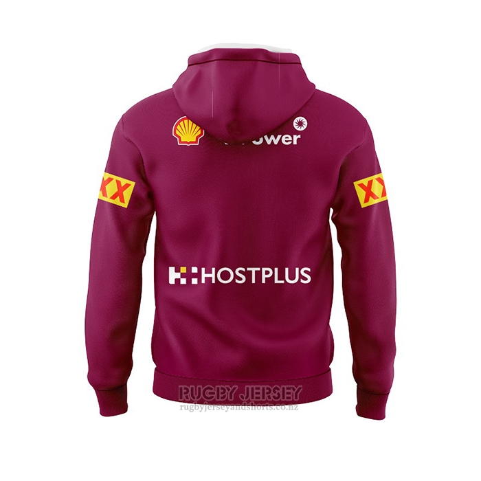 Hoodies Queensland Maroons Rugby 2024 Red | www.rugbyjerseyandshorts.co.nz