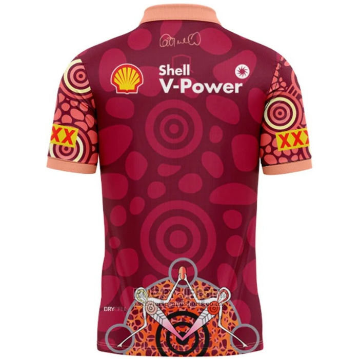 Jersey Polo Queensland Maroons Rugby 2024 Indigenous | www ...