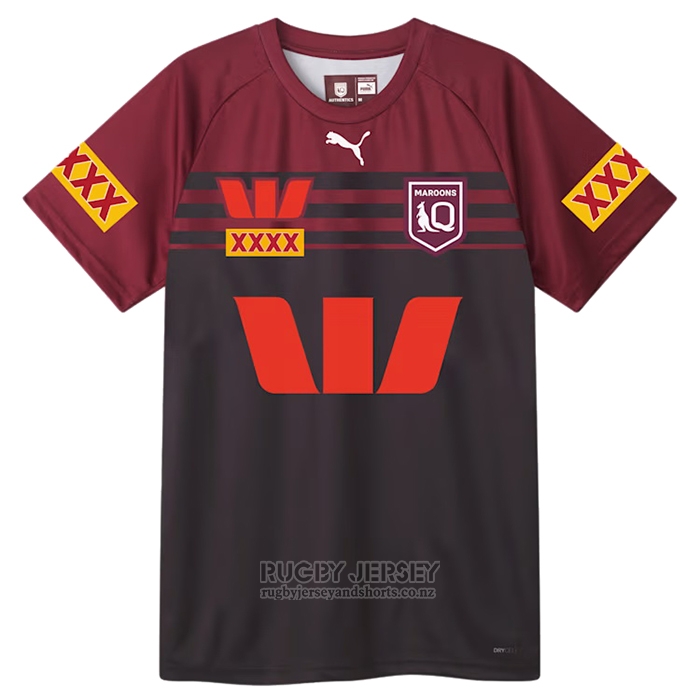 Jersey Queensland Maroons Rugby 2024 Training Black | www ...