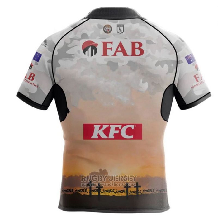 Jersey Wests Tigers Rugby 2023 ANZAC | www.rugbyjerseyandshorts.co.nz