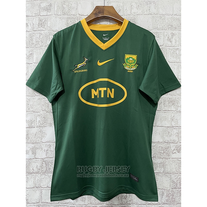 Jersey South Africa Rugby 2024 Home Green | www.rugbyjerseyandshorts.co.nz