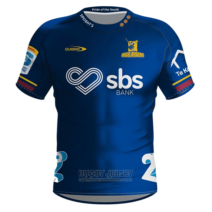 Jersey Highlanders Rugby 2024 Home | www.rugbyjerseyandshorts.co.nz
